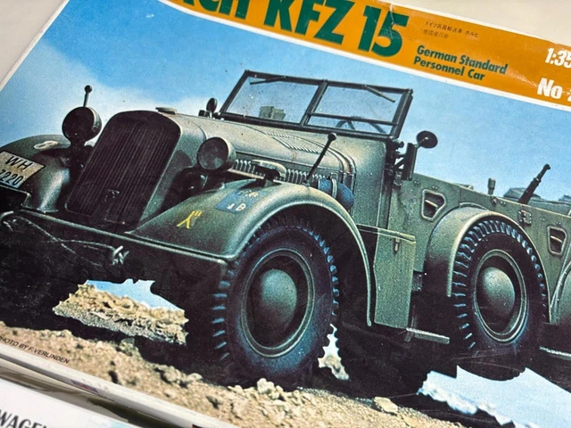 ITALERI KFZ15 HORCH & MENG Kubelwagen 1/35 model kits all complete ...