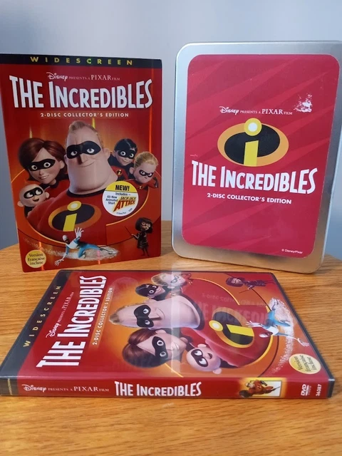 THE INCREDIBLES DVD 2004 Disney Pixar 2 Disc Collector's Edition with ...