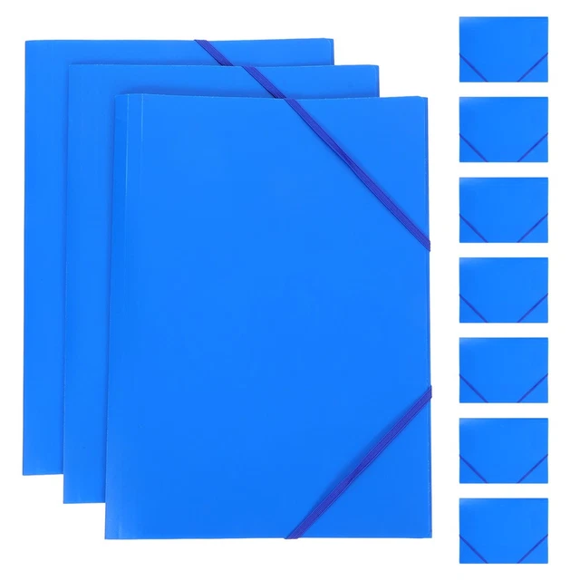 10PCS DOCUMENT ORGANIZER with Elastic Cord - Plastic File Pocket - A4 ...