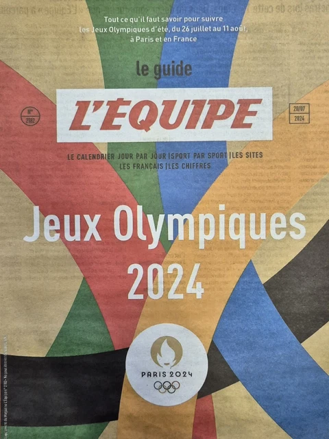 PROGRAMME JEUX OLYMPIQUES Paris 2024 - L'Equipe EUR 27,90 - PicClick IT