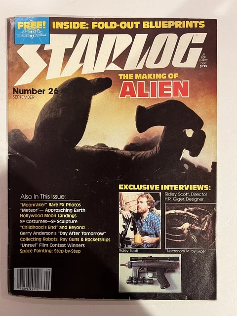 STARLOG MAGAZINE NUMBER 26-The Making of Alien-Ridley Scott-H.R. Giger ...