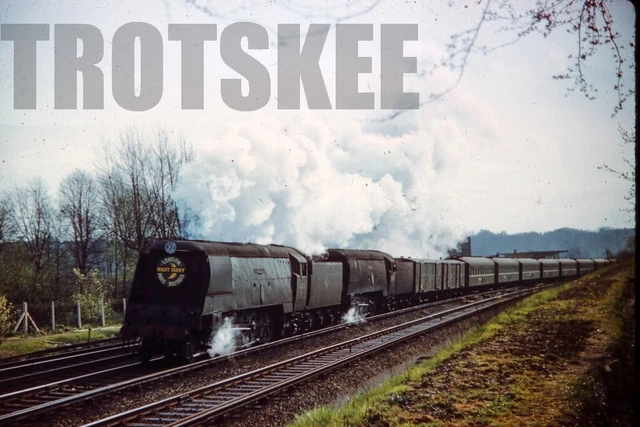 35MM SLIDE BR British Railways Steam Loco Night Ferry Double Header ...