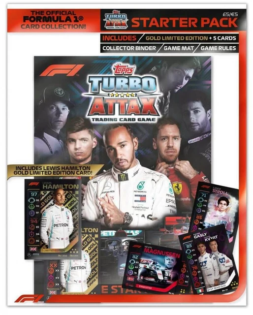 FORMULA 1 F1 Turbo Attax - Starter Pack inc Lewis Hamilton Gold Limited ...
