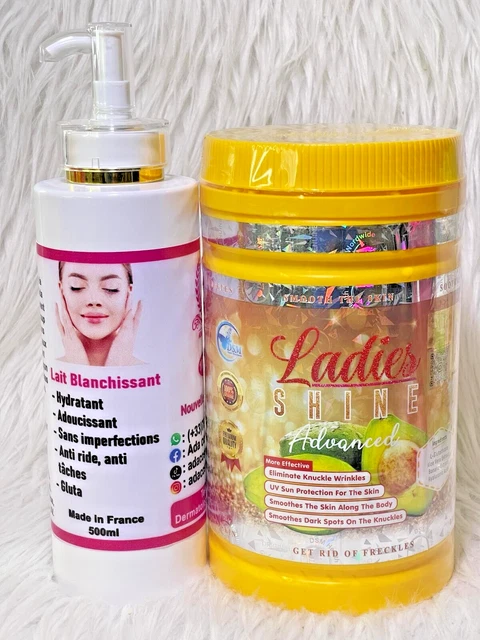 DUO COLLAGENE LADIES Shine Et Le Lait Corporel Blanchissant Anti ...
