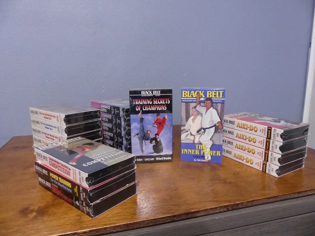 LOT 19 BLACK Belt Magazine Video VHS Karate Law Aiki-Do Chinese Goju ...