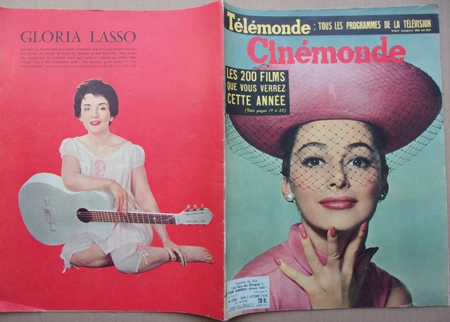 CINÉMONDE N°1260 DE 1958 : Pier Angeli-Brigitte Bardot-Glenn Ford ...