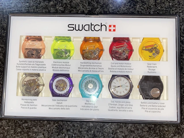 RARE SWATCH SPECIAL 10 Step Production Process Showcase £71.00 ...