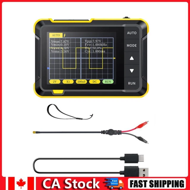 HANDHELD OSCILLOSCOPE 800VPP Electronic Component Tester 1000mAh Type C ...