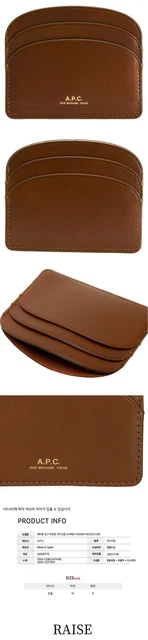 APC DEMILUNE LOGO Half-Moon Cardholder F63270 CAD 50335212 EUR 180,26 ...