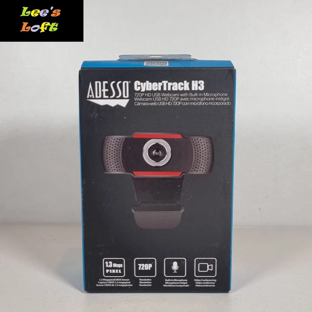 ADESSO CYBERTRACK H3 720P HD USB Webcam - New £14.99 - PicClick UK