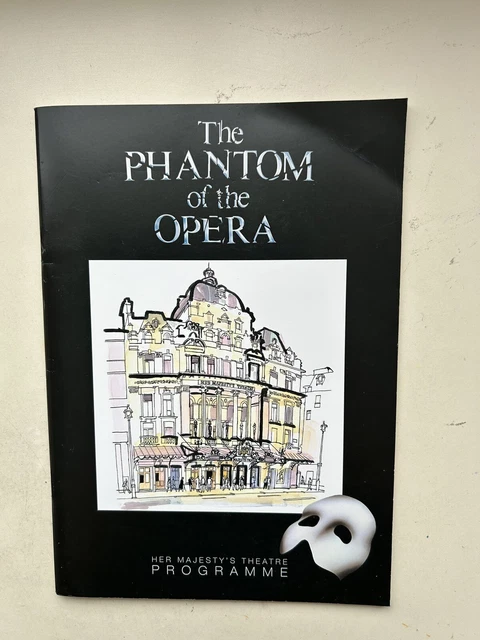 PHANTOM OF THE Opera Musical Theatre Programme LIAM TAMME £6.25 ...
