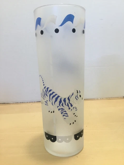 MCM 6 COCKTAIL Glasses Vintage Carousel Circus Animal LIBBEY Tom ...