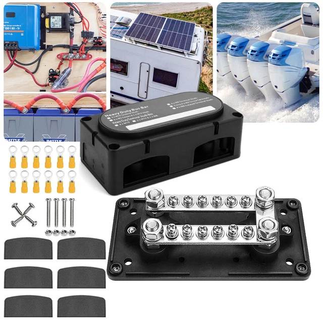 HEAVY DUTY 4*M8 Bus Bar/Power Distribution Box Screw Terminal Studs ...