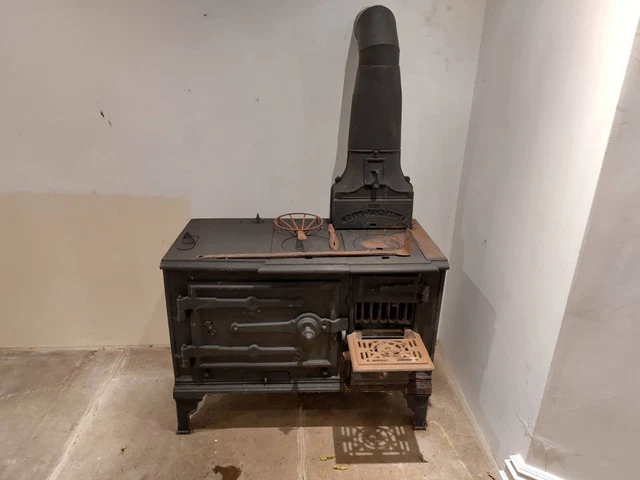 ANTIQUE CAST IRON Range "Belle Portable" circa 1920 £414.68 - PicClick UK