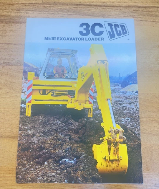 JCB 3C ORIGINAL Brochure, Extremely Rare Vintage Backhoe Loader £15.00 ...