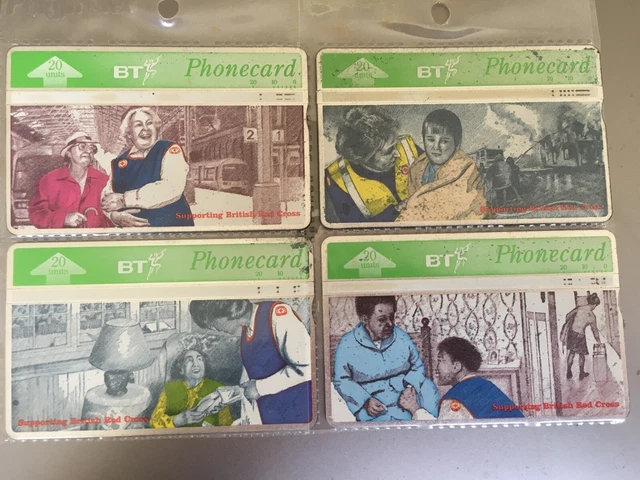 BRITISH TELECOM [& OTHERS] OFFICIAL PHONE CARDS ON PAGE FROM COLLECTION ...