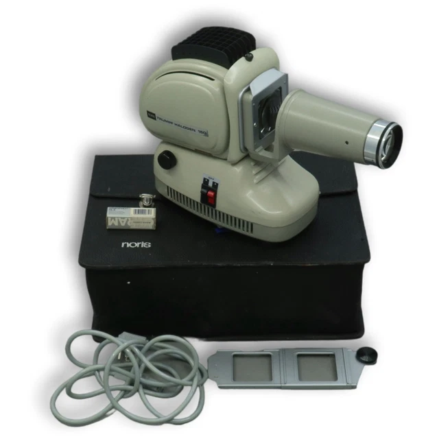 RARE VINTAGE NORIS Trumpf Halogen 150 Slide Projector With Power Cord ...