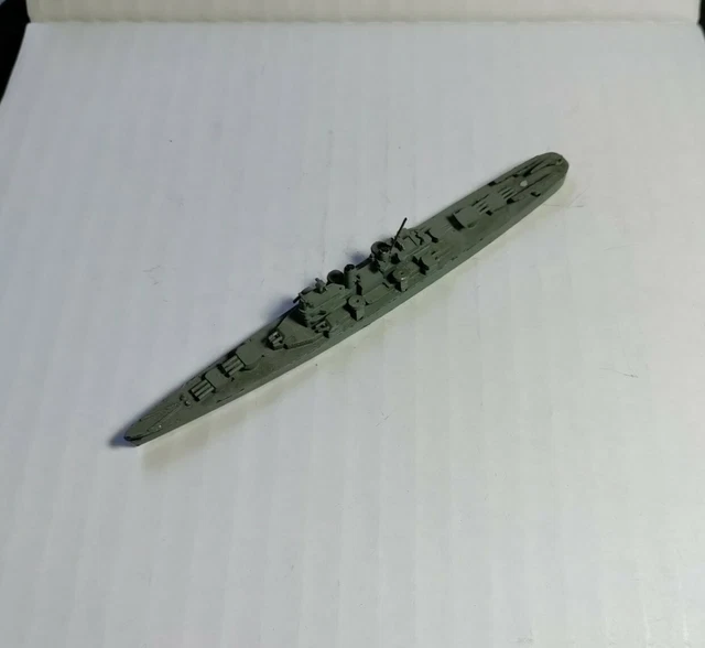 VINTAGE 1/1200 SCALE Ww2 Cruiser Battleship Boat Ship Model. Vincennes ...