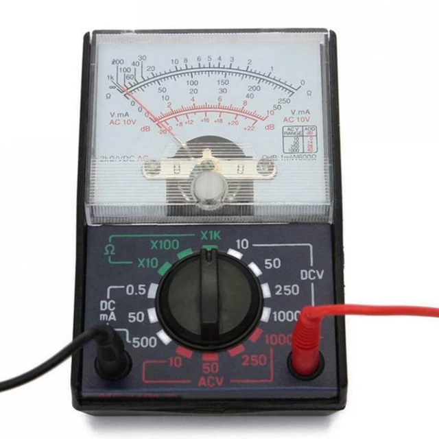 1000 V/500 M Multimetro Analogico AC/DC Amperometro Elettrico MF-110A ...