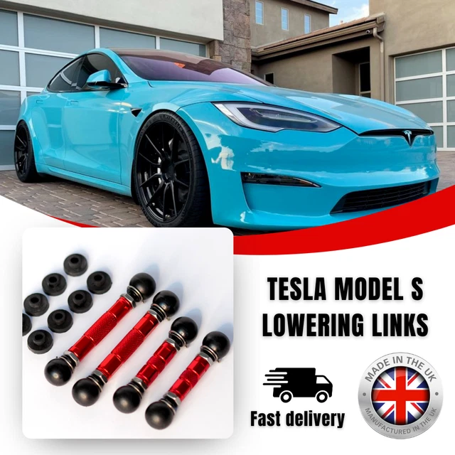 🥇TESLA MODEL S Evolution Lowering Links (Adv. Precision Adjustment ...