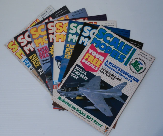 SCALE MODELS INTERNATIONAL Magazine 1989 - 8 Issues EUR 11,65 - PicClick FR