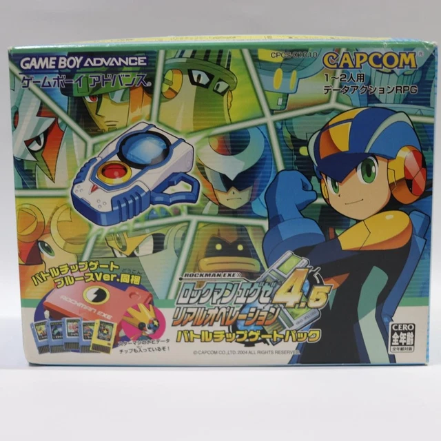 ROCKMAN EXE 4.5 Real Operation Battle Chip Gate Pack GBA Unopened Japan ...