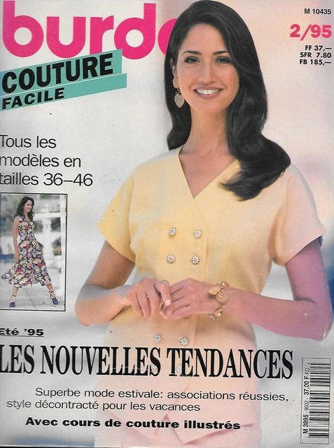 MAGAZINE BURDA COUTURE FACILE 9502 - Eté 95 - 20 modèles Tailles 36 à ...