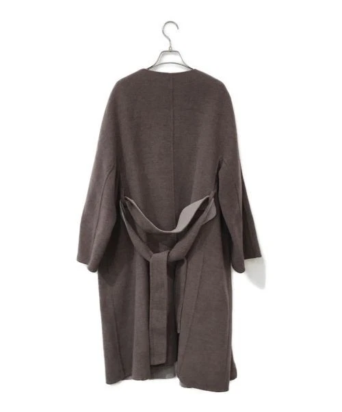 SNIDEL REVERSIBLE WOOL Coat Brown 60cm Chest Wool Women's Winter Jacket ...