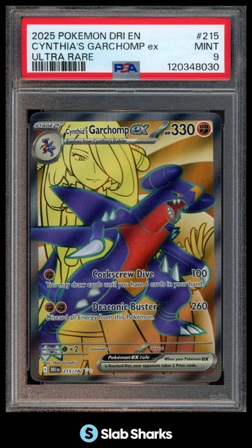 2025 POKEMON DESTINED Rivals #215/182 Cynthia's Garchomp Ex Ultra Rare ...