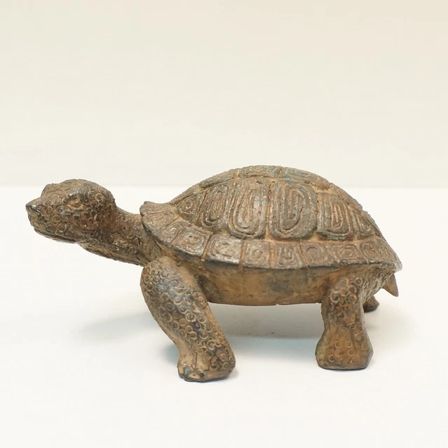 STATUE TURTLE WILDLIFE Art Deco Style Art Nouveau Style Bronze ...