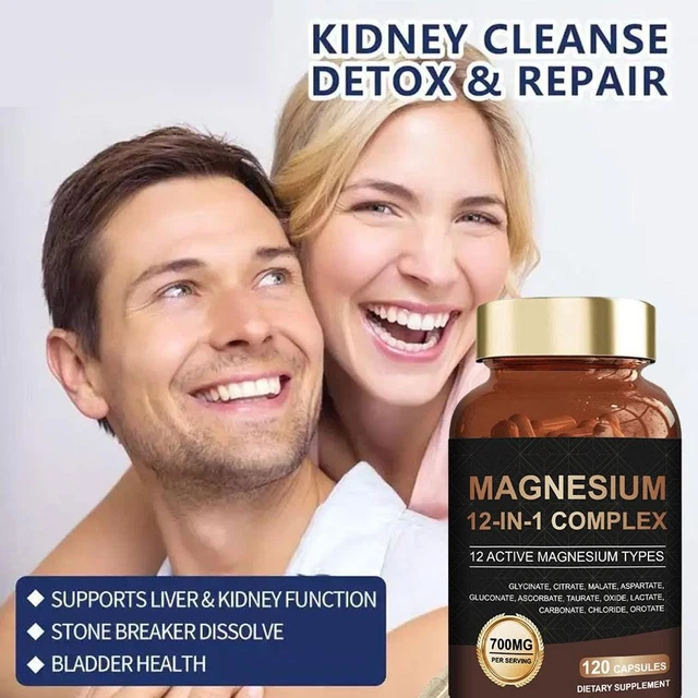 120PCS MAGNESIUM 12-IN-1 Complex Capsules 700mg Dietary Supplement EUR ...