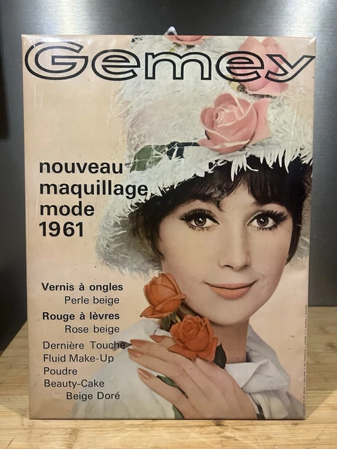 RARE PLV ANCIEN Carton Publicitaire Gemey EUR 98,00 - PicClick FR