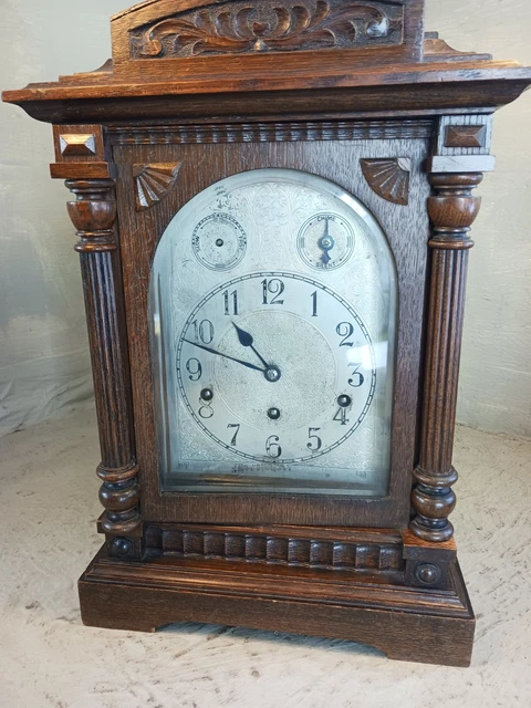 ANTIQUE OAK STRIKING / Chiming Mantel Clock ,, not working £31.91 ...