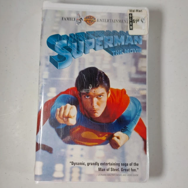 SUPERMAN THE MOVIE VHS Clamshell Watermark Factory Sealed £26.37 ...