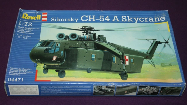 REVELL SIKORSKY CH-54A Skycrane Tarhe 1:72 scale model helicopter kit ...