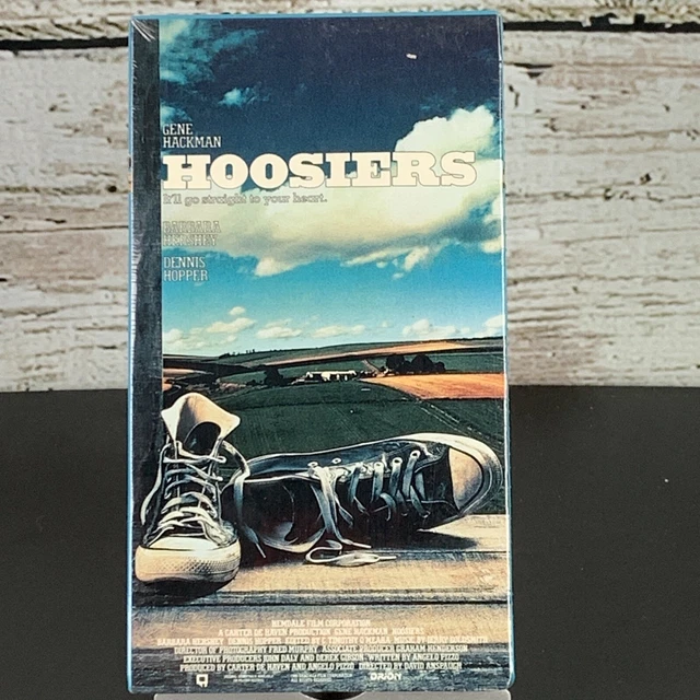 HOOSIERS - GENE Hackman, Barbara Hershey, & Dennis Hopper VHS 1988 New ...