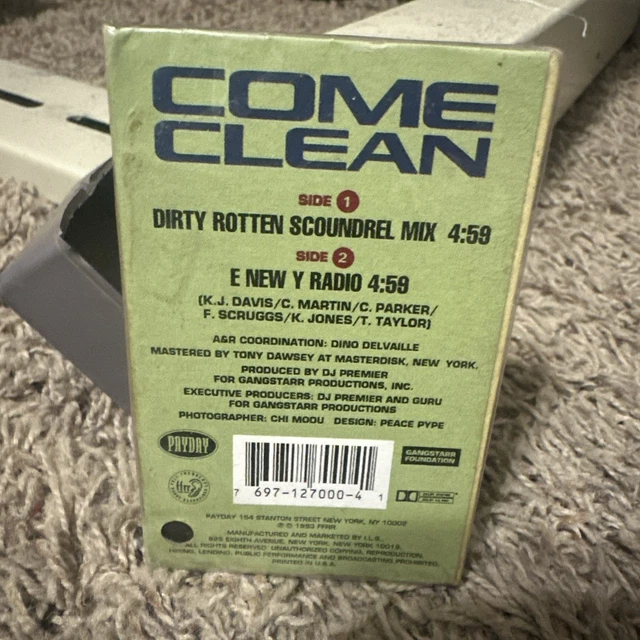 JERU THE DAMAJA Come Clean Cassette Tape Single £18.14 - PicClick UK