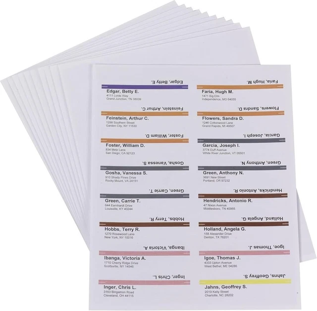 VIEWABLES COLOR LABELING System Refill Pack, 3 7/16" x 1 1/4", White ...