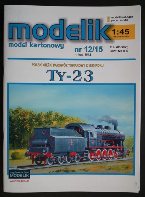 MODELIK 12/2015 - Polnische Dampflokomotive Ty-23 EUR 25,00 - PicClick DE