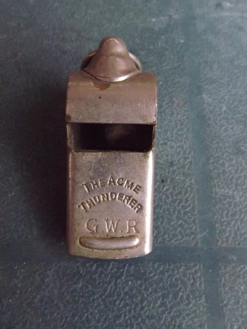 ORIGINAL GWR RAILWAY Guards Whistle The Acme Thunderer Great Western £ ...