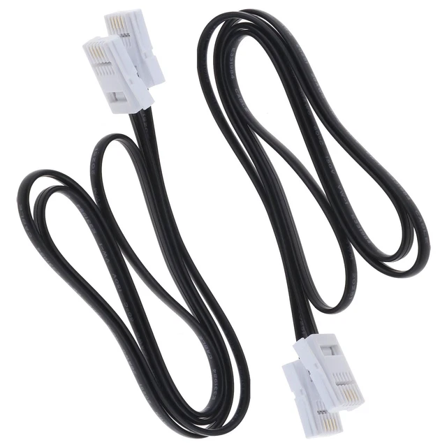 2X RJ11 6P4C BT Male to BT Male Cable BT Telephone Extension Wire for ...