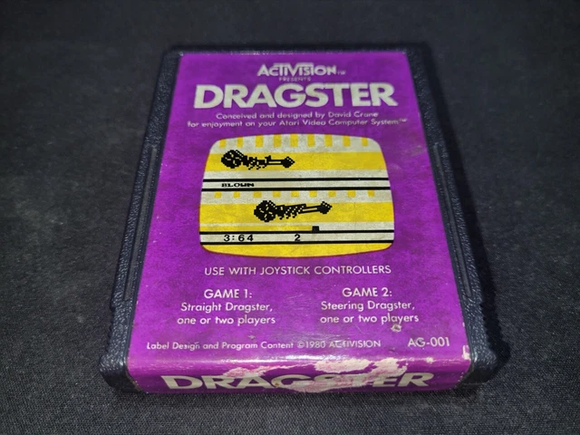 DRAGSTER ACTIVISION ATARI 2600 EXMT condition game cartridge EUR 36,89 ...
