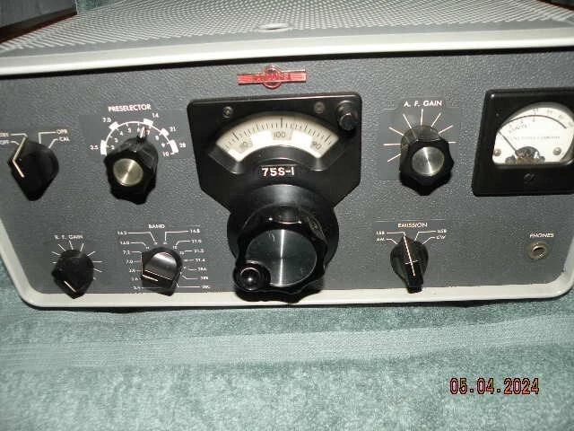 COLLINS 75S-1 RICEVITORE, Funzionante, Radio Prosciutto, Tecnologia EUR ...