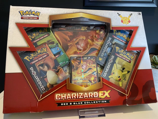 CHARIZARD EX RED & Blue Collection Box Pokemon 20Th Xy Generations New ...