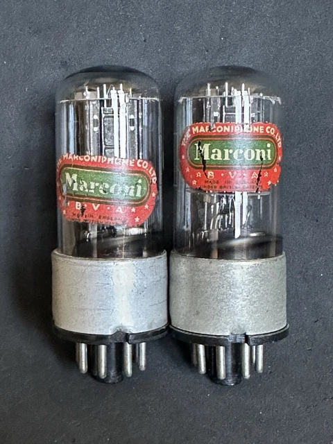 VERY RARE EARLY Pair Of Marconi B36 12Sn7Gt Clear Glass 1949/50 £93.00 - PicClick UK