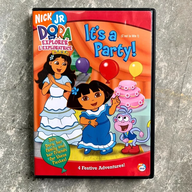 NICK JR. DORA The Explorer: It's a Party! DVD 4 Festive Adventures $7. ...