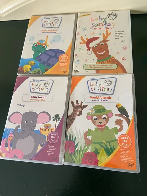 BABY EINSTEIN DVD Bundle X 4 Animated Noah Animals Neptune Music Box ...