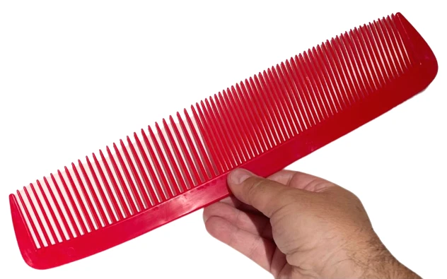 1 DELUXE RED 14" JUMBO SUPER GIANT COMB Joke Gag Clown Toy Prank Big ...