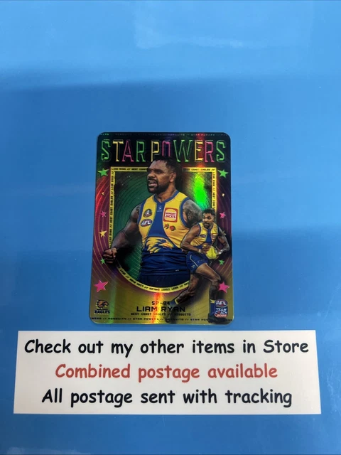 2025 AFL TEAMCOACH NEON Star Powers Liam Ryan West Coast Eagles SP-84 ...