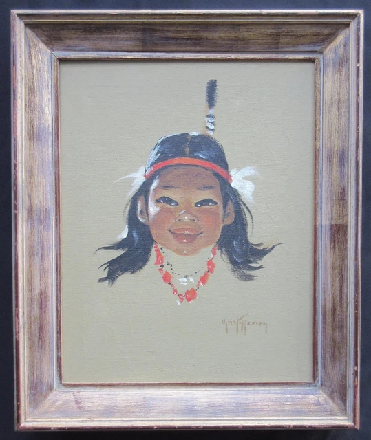 GERDA CHRISTOFFERSEN (1917-2012) Original Oil on Canvas 15" x 19 ...